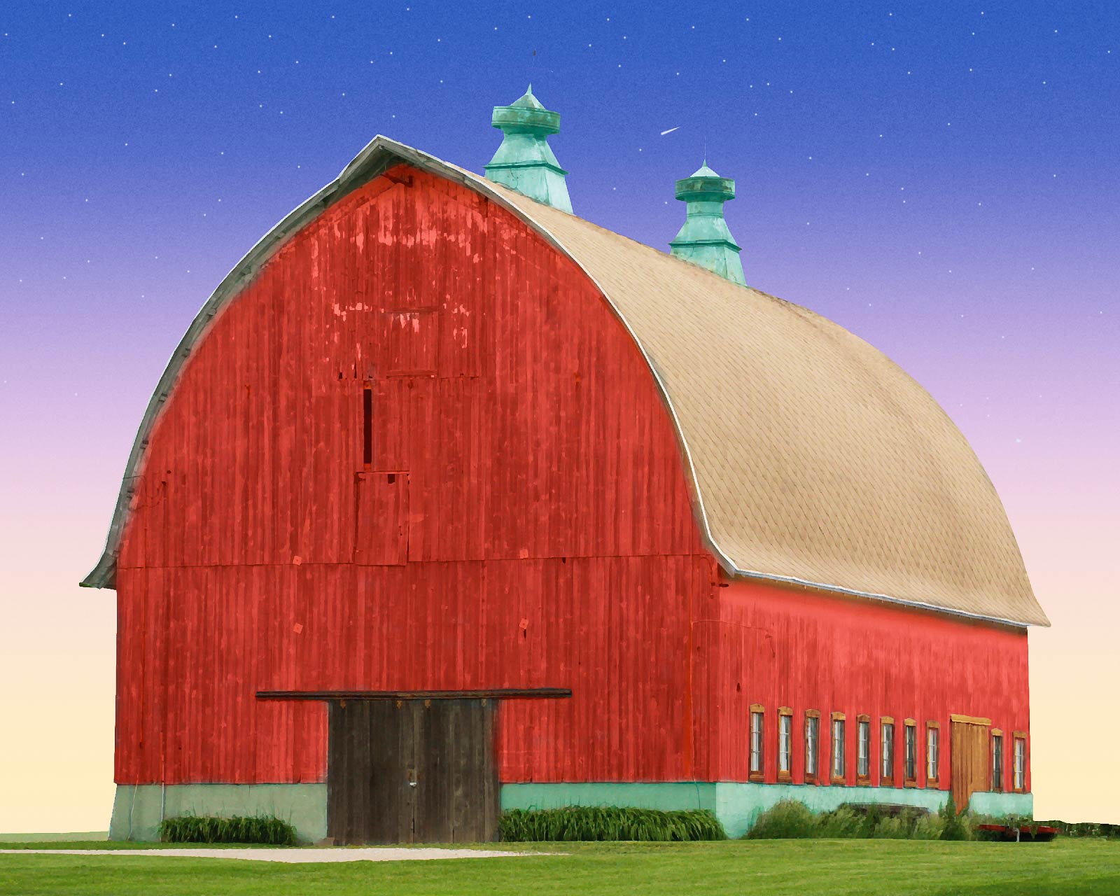 Twilight Barn – Jennifer O'Meara Studio
